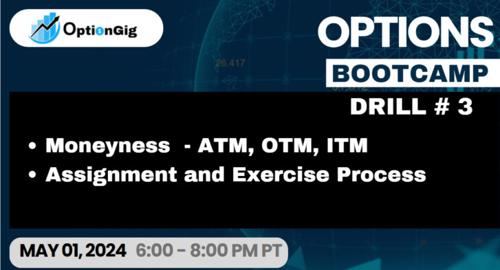 Drill #3 – Moneyness , Assignment and Exercise process – OptionGig